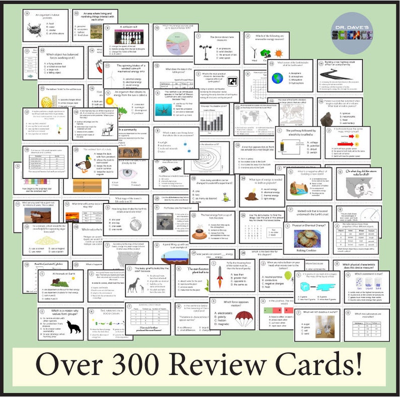 5th Grade Science NGSS Test Prep and Independent Study Review Task ...