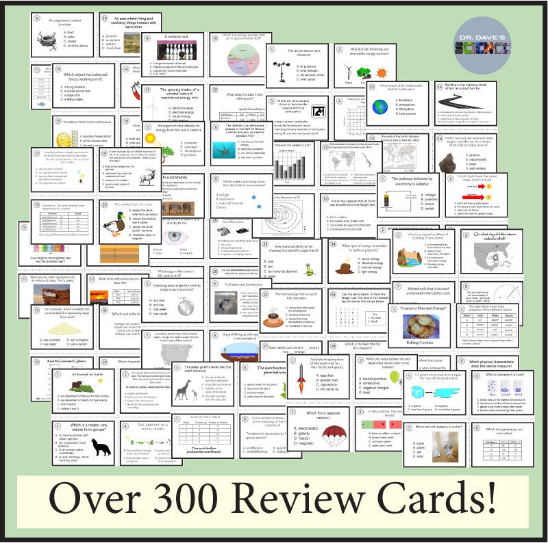 5th Grade Science NGSS Test Prep and Independent Study Review Task ...
