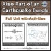 Tectonic Plates Puzzle Earthquake Activity Worksheet - Etsy