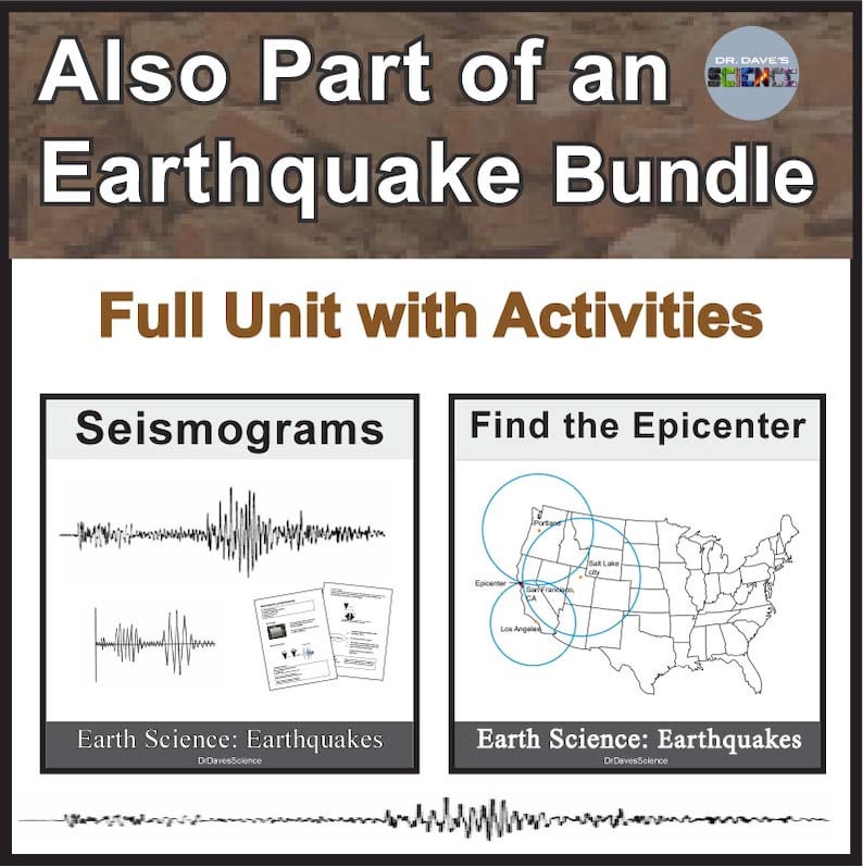 Tectonic Plates Puzzle Earthquake Activity Worksheet - Etsy