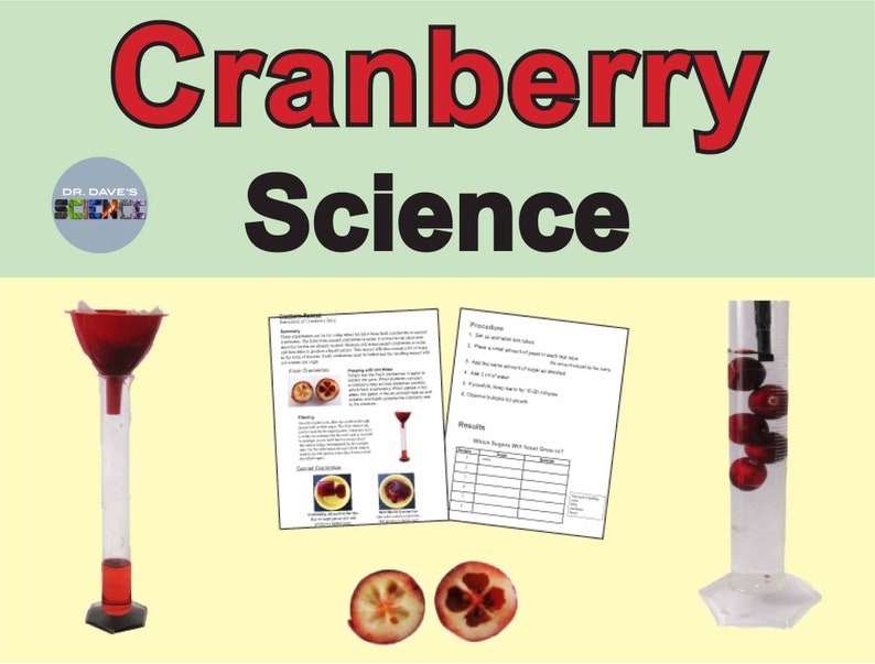 Cranberry Science and Thanksgiving Science - Etsy