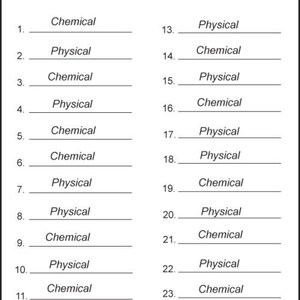 Physical and Chemical Changes Sort Cards - Etsy