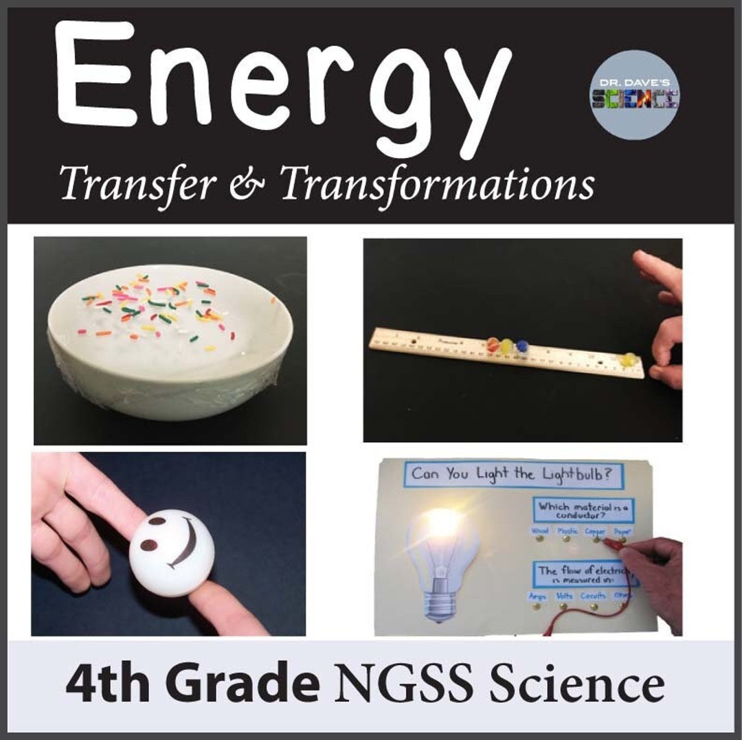 4th Grade NGSS Science Energy Transfer and Energy Transformations ...