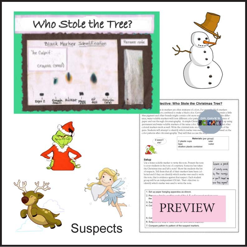 Christmas Science Chromatography Activity - Etsy