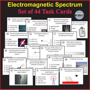 Electromagnetic Spectrum Task Cards - Etsy
