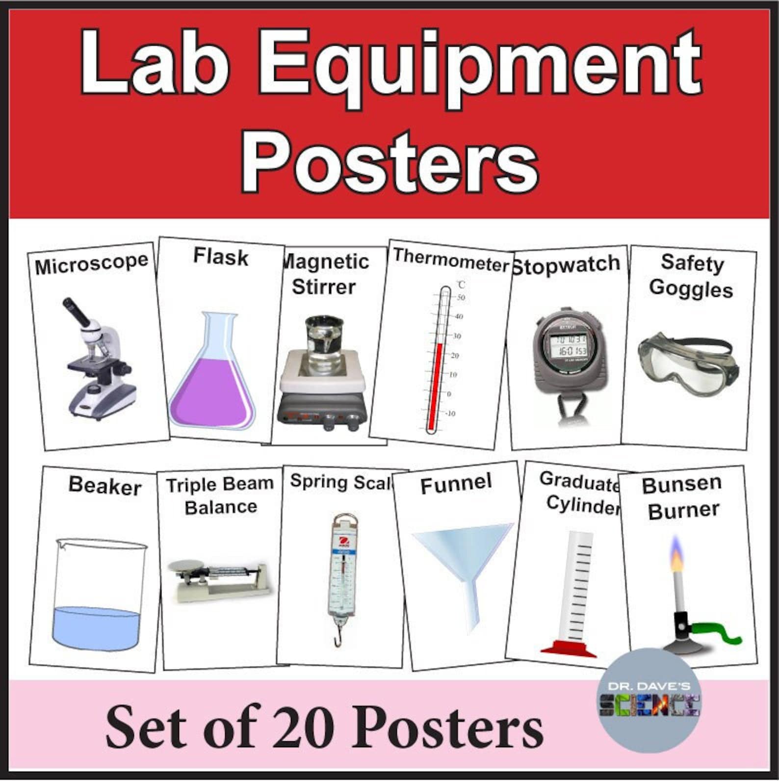 Science Lab Equipment Posters - Etsy