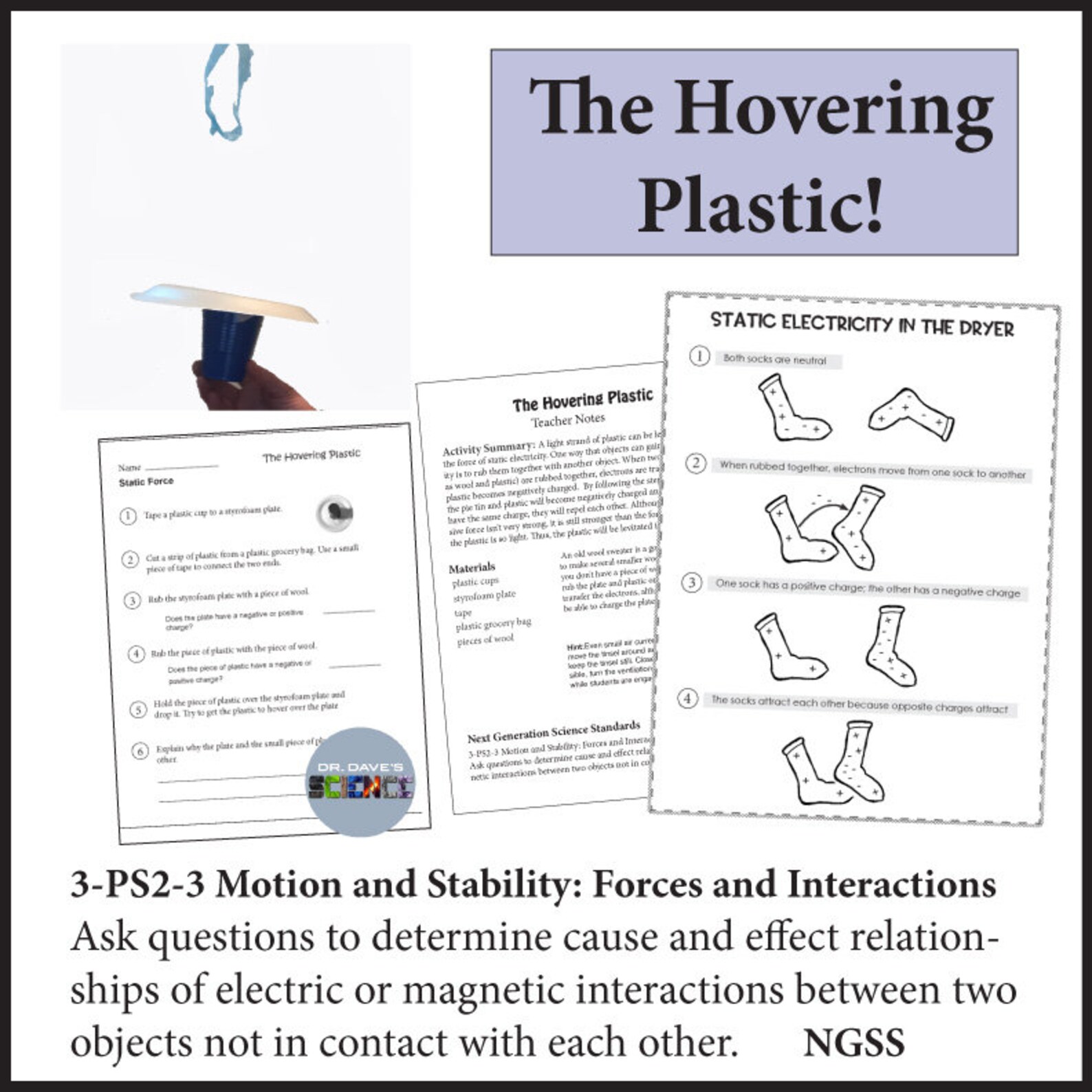 Static Electricity Activities, Worksheets, and Reading Comprehension ...