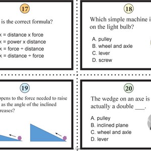 Simple Machines Task Cards - Etsy