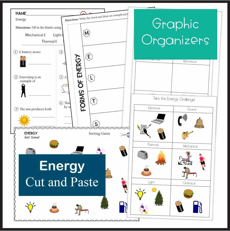 Forms of Energy Worksheets - Etsy