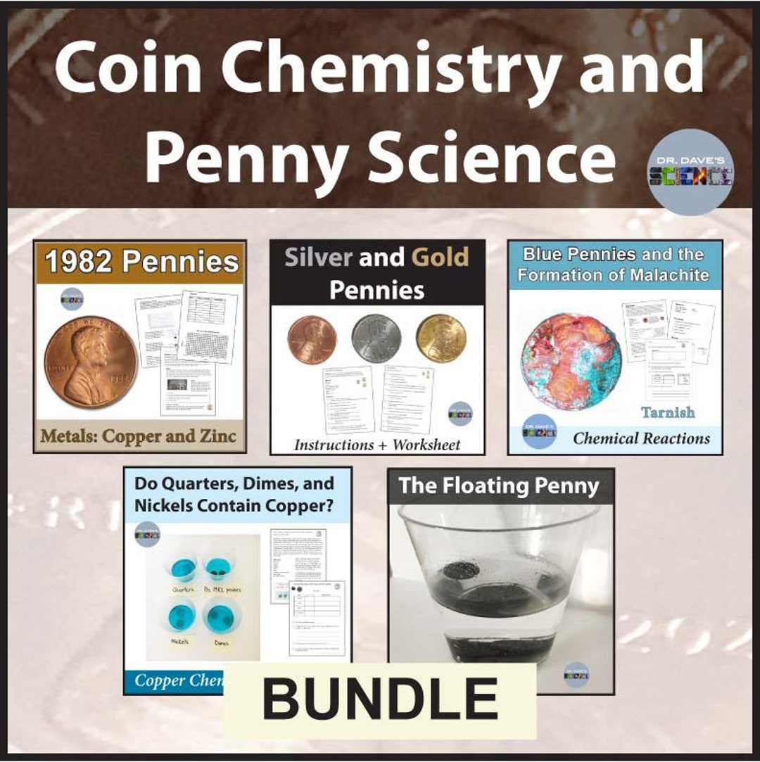 Coin Chemistry Metals Nonmetals and Metalloids Activity Penny Bundle ...