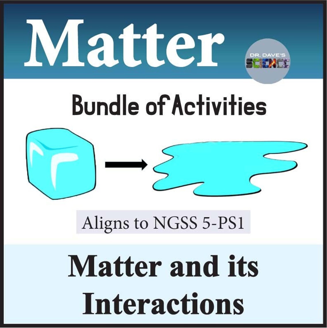 Classifying Matter and Its Interactions States of Matter - Etsy