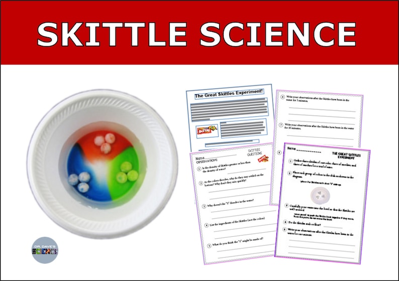 Skittle Science Activity - Etsy