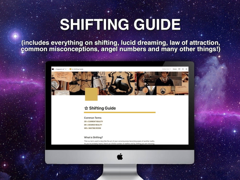 Hogwarts Reality Shifting Notion Script - Etsy