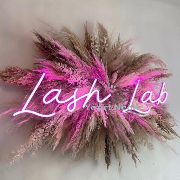 Lash Lab Neon Sign - Etsy