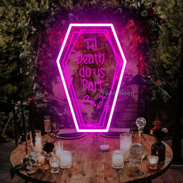 Neon Sign Coffin - Etsy