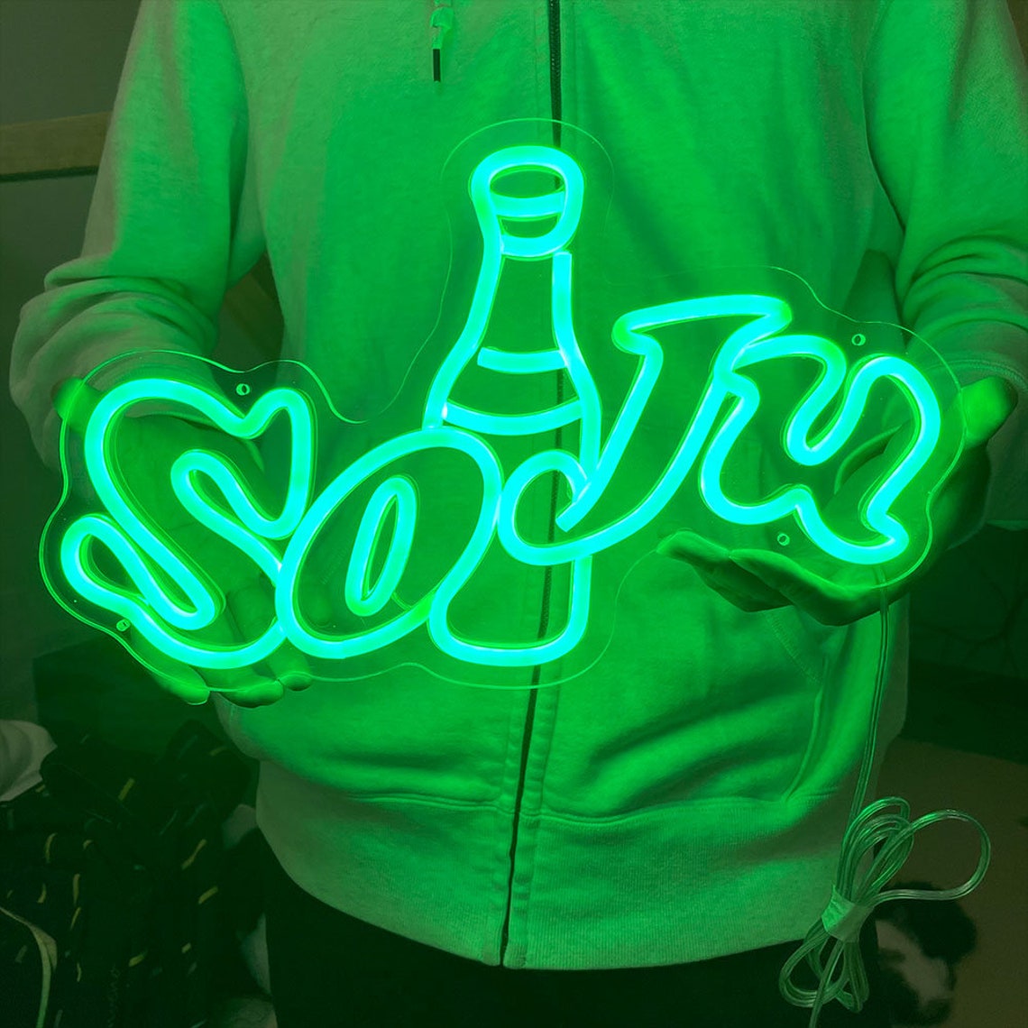 Koreasoju Pub Beer Signsjinro Soju Neon Signkorea - Etsy