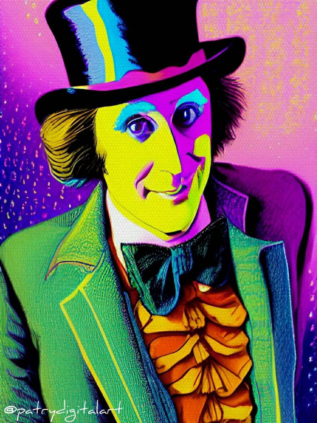 Psychedelic Willy Wonka Illustration Art Print Decoration - Etsy
