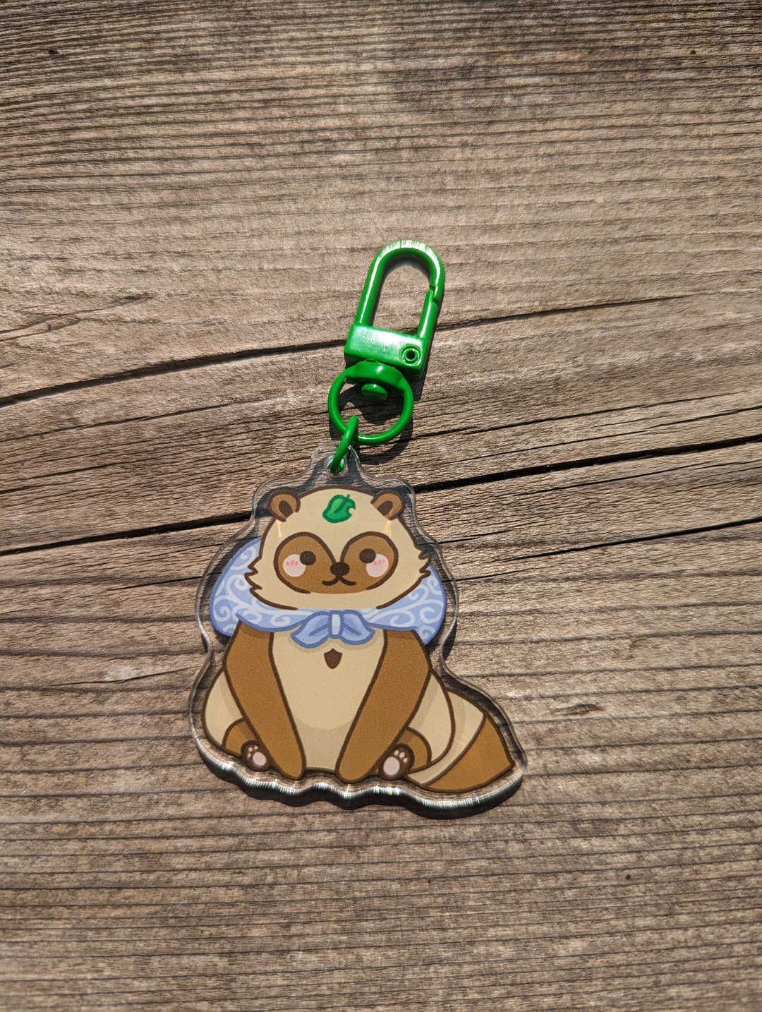 Tanuki Raccoon Acrylic Charm - Etsy