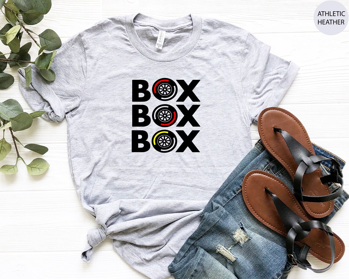 BOX BOX BOX Formula 1 T-shirt F1 Fan Merchandise Gift Racing - Etsy