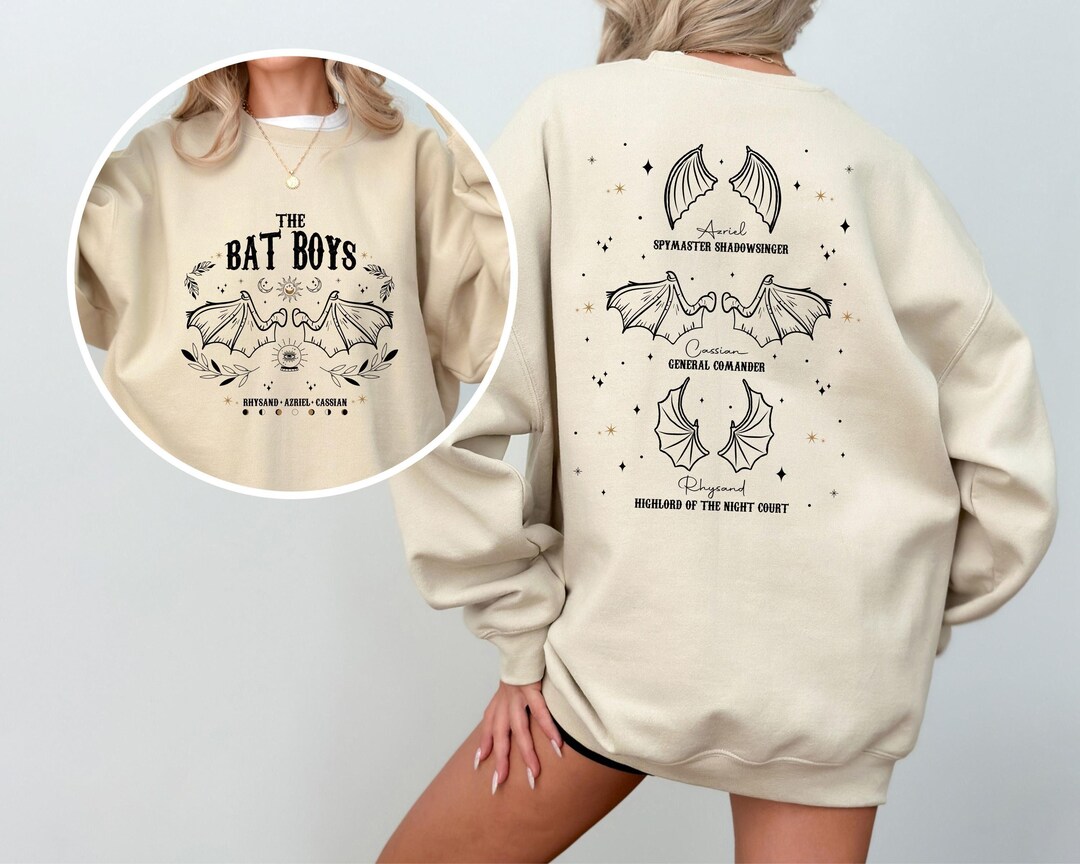 The Bat Boys Double Side Sweatshirt, Acotar Velaris Shirt, Bat Boys ...