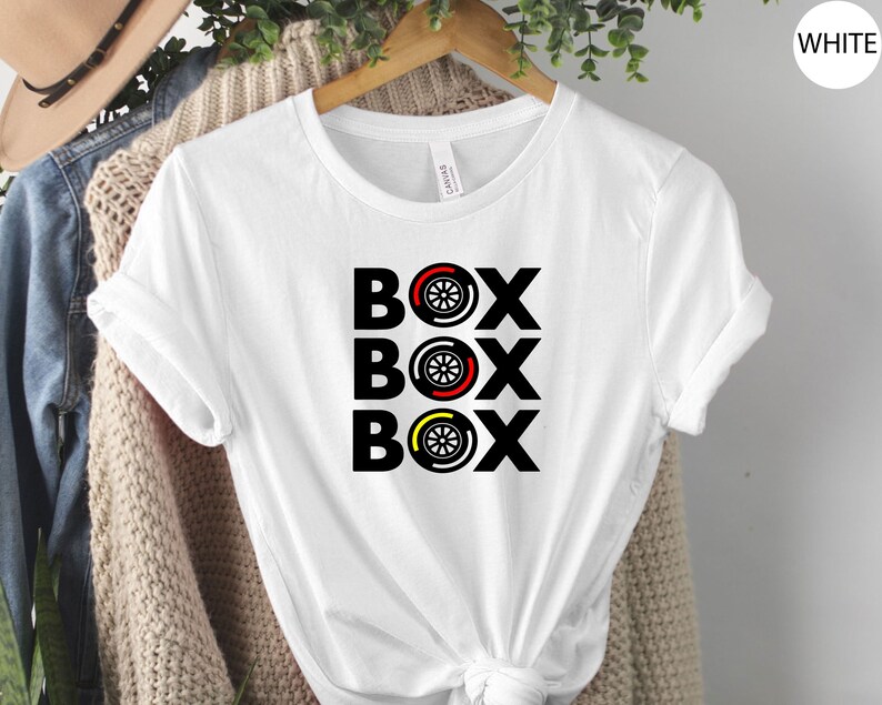 BOX BOX BOX Formula 1 T-shirt, F1 Fan Merchandise Gift, Racing Shirt ...