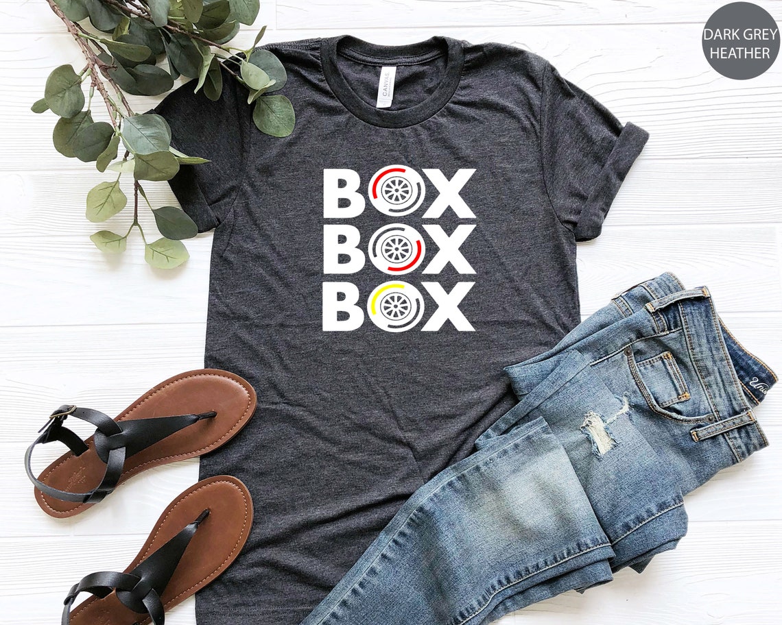 BOX BOX BOX Formula 1 T-shirt F1 Fan Merchandise Gift Racing - Etsy