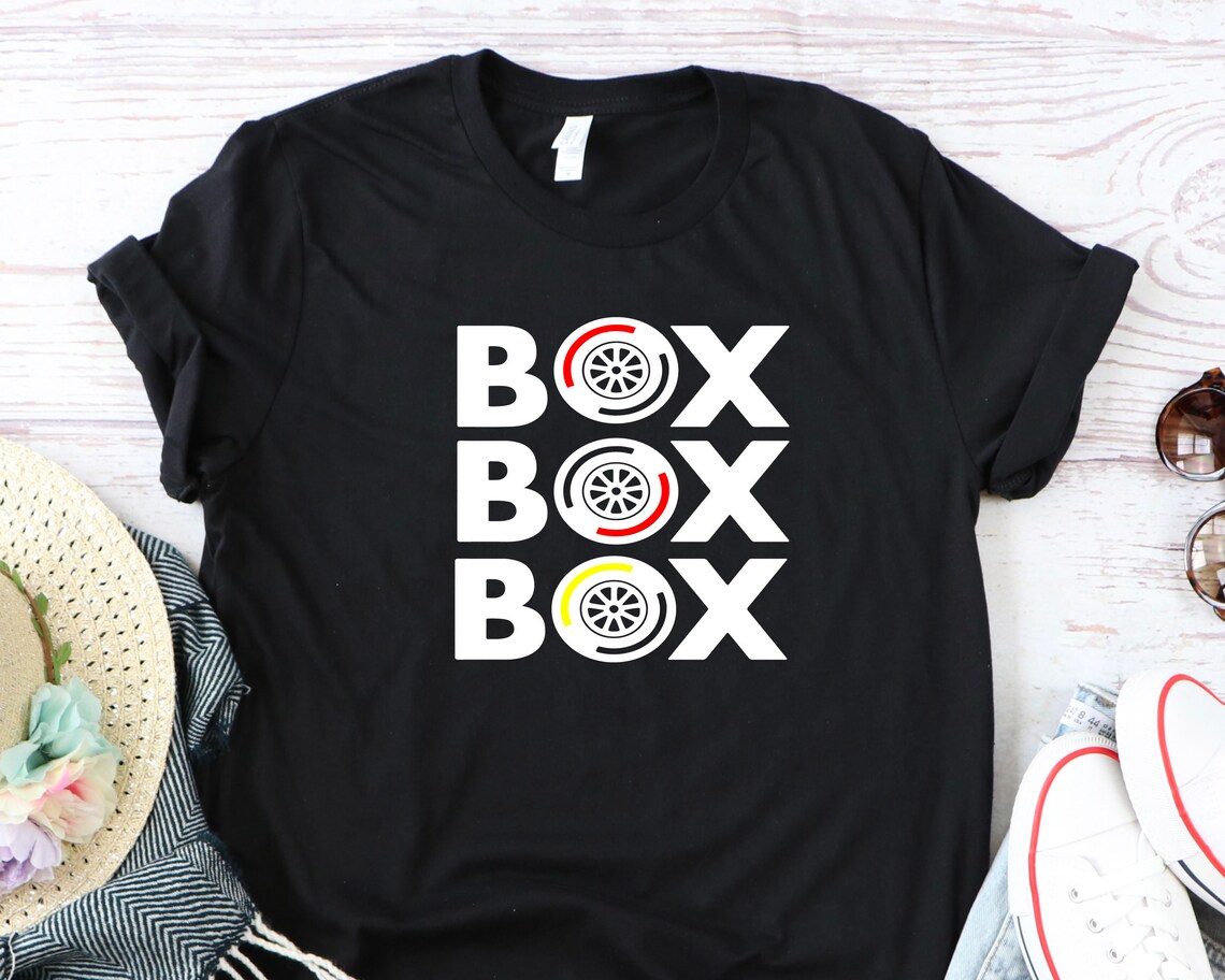 BOX BOX BOX Formula 1 T-shirt F1 Fan Merchandise Gift Racing - Etsy