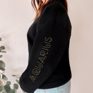 Custom Zodiac Signs Sweatshirts, Cottagecore Sweatshirt, Astrology Gift ...