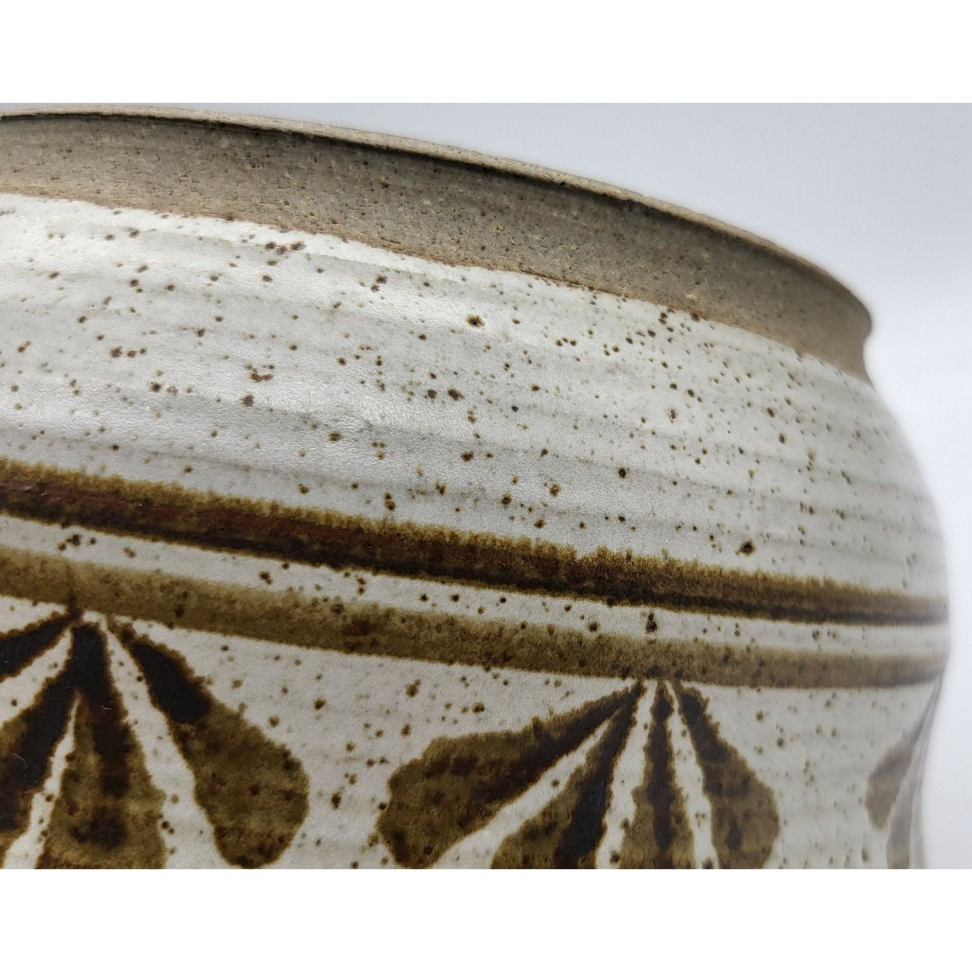Vintage Jeff Tollefson Wheel Thrown Pottery Stoneware Bowl - Etsy