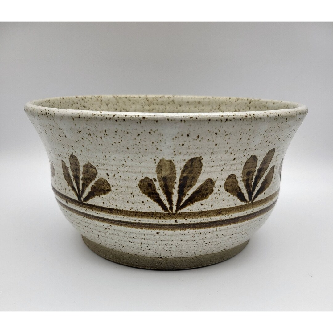 Vintage Jeff Tollefson Wheel Thrown Pottery Stoneware Bowl - Etsy