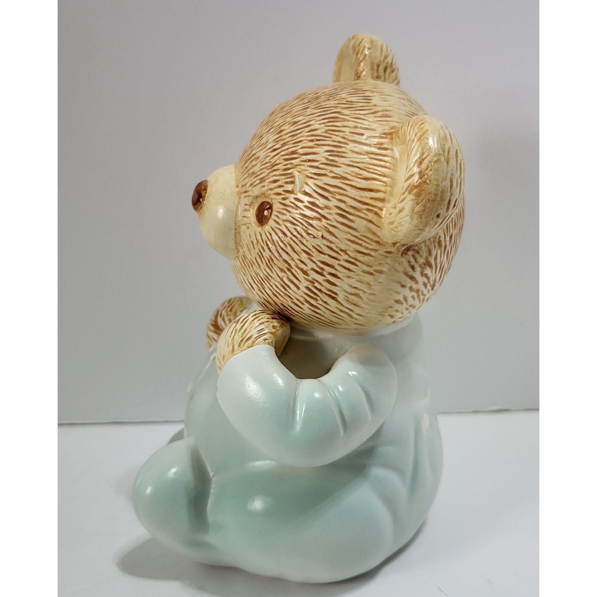 1980s AVON Ceramic Teddy Bear Coin Bank With Stopper Piggy - Etsy