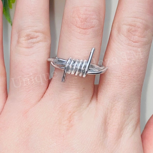 Barb Wire Ring - Etsy