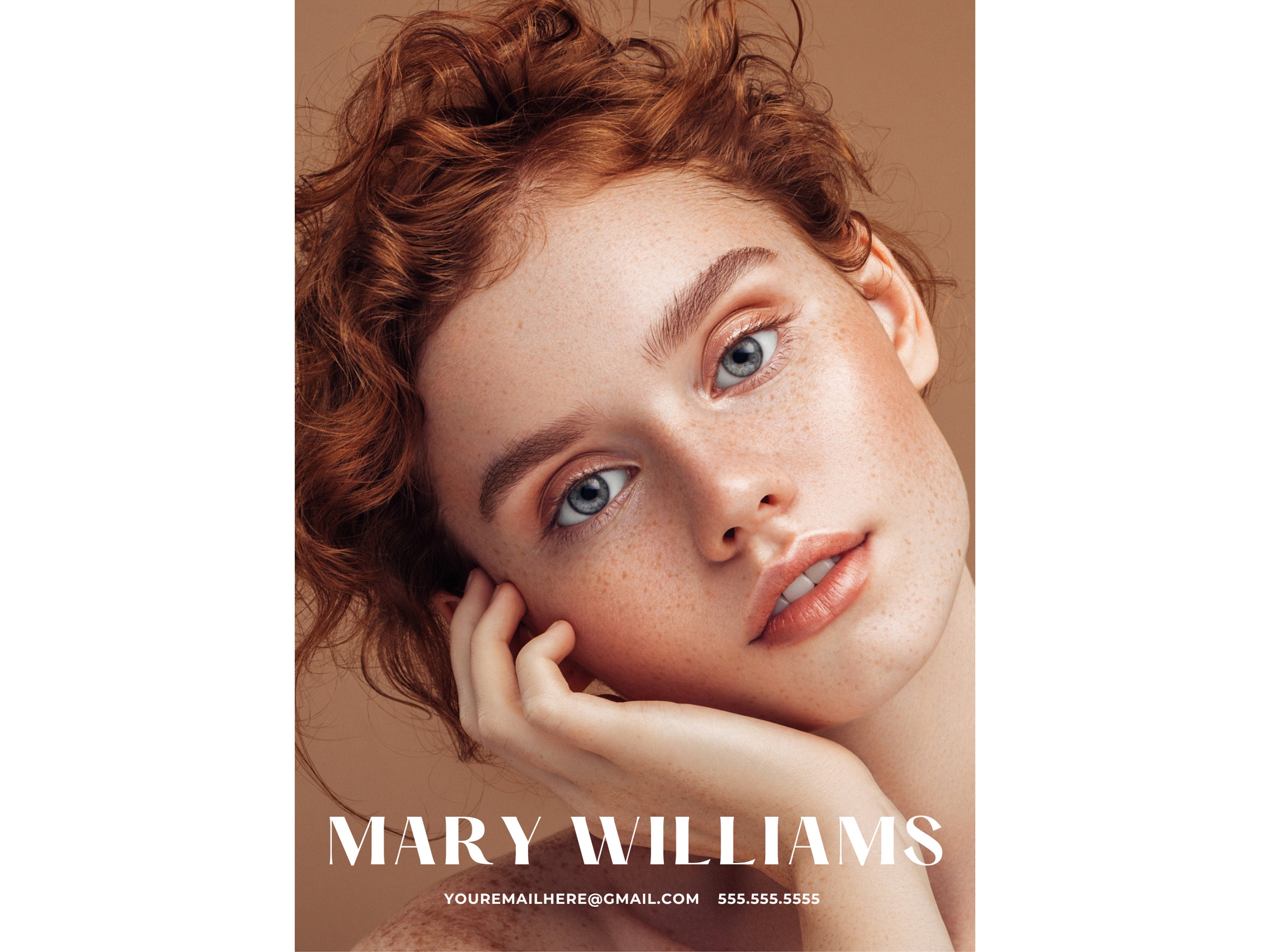 Model Comp Card Template | Professional Modeling Card | Model Comp Card ...