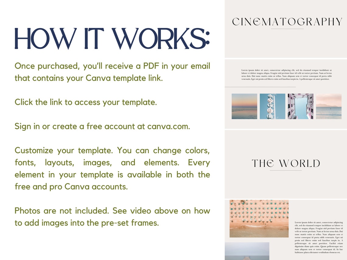 Professional Minimalist Film Pitch Deck Template | Canva Editable ...