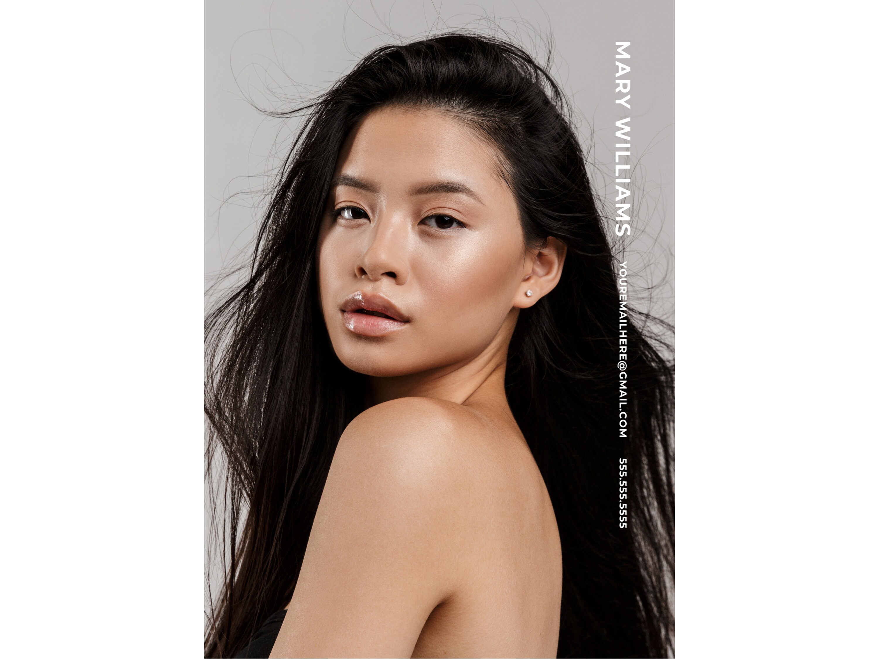 Model Comp Card Template Professional Modeling Card Model Compcard ...