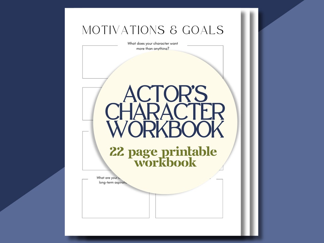 Character Breakdown Workbook | for Actors, Directors, Writers ...