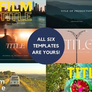 Film Pitch Deck Template Package | Romcom Dramatic Noir Indie Film ...