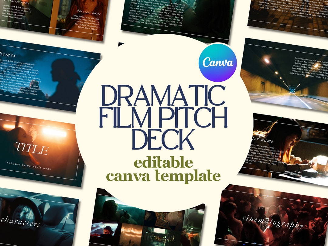 Plantilla de presentación de película profesional dramática ...