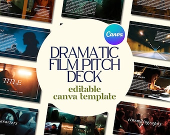 Cinematic Film Pitch Deck Template - Etsy