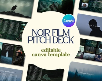 Cinematic Film Pitch Deck Template - Etsy