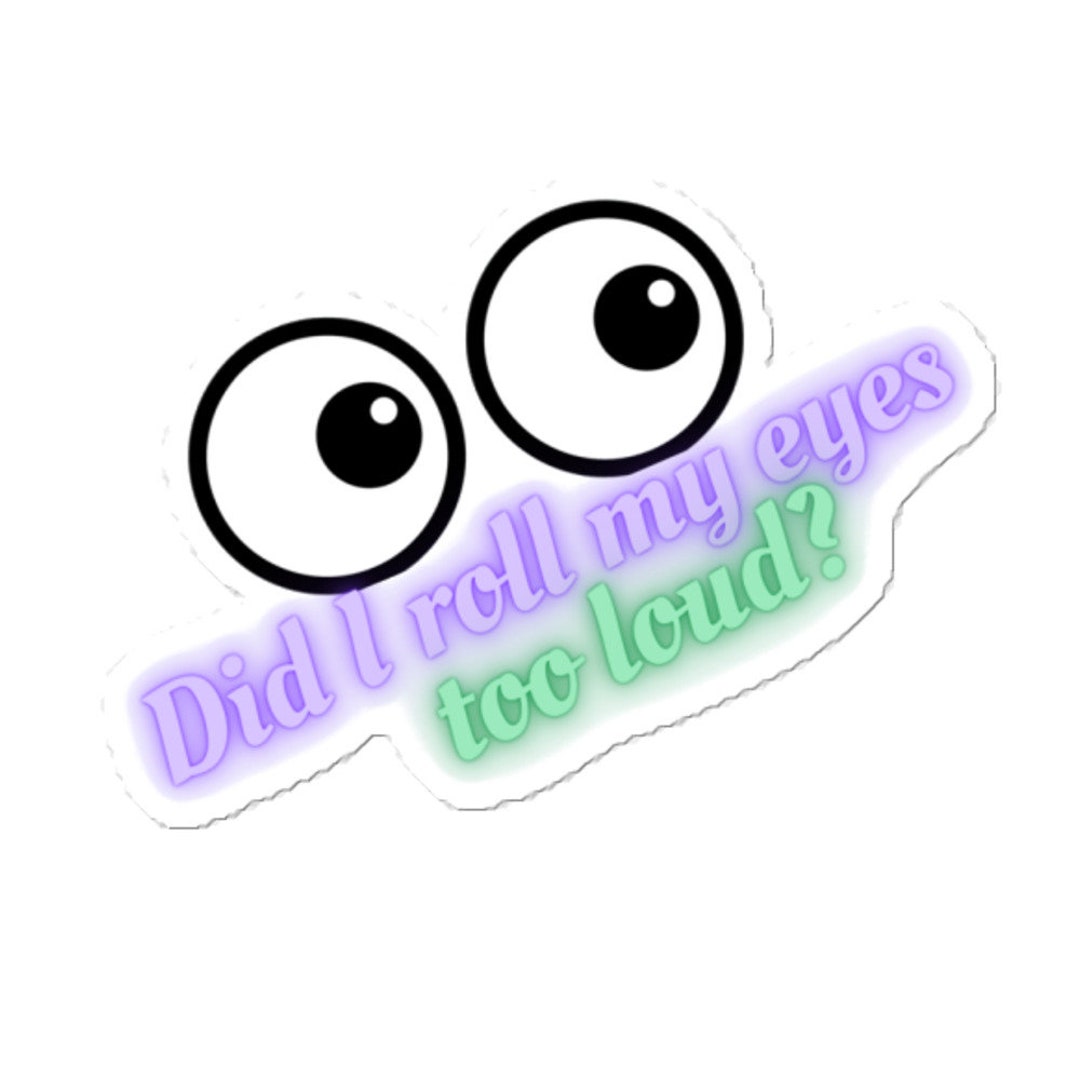 Sticker rolling Eyes - Etsy