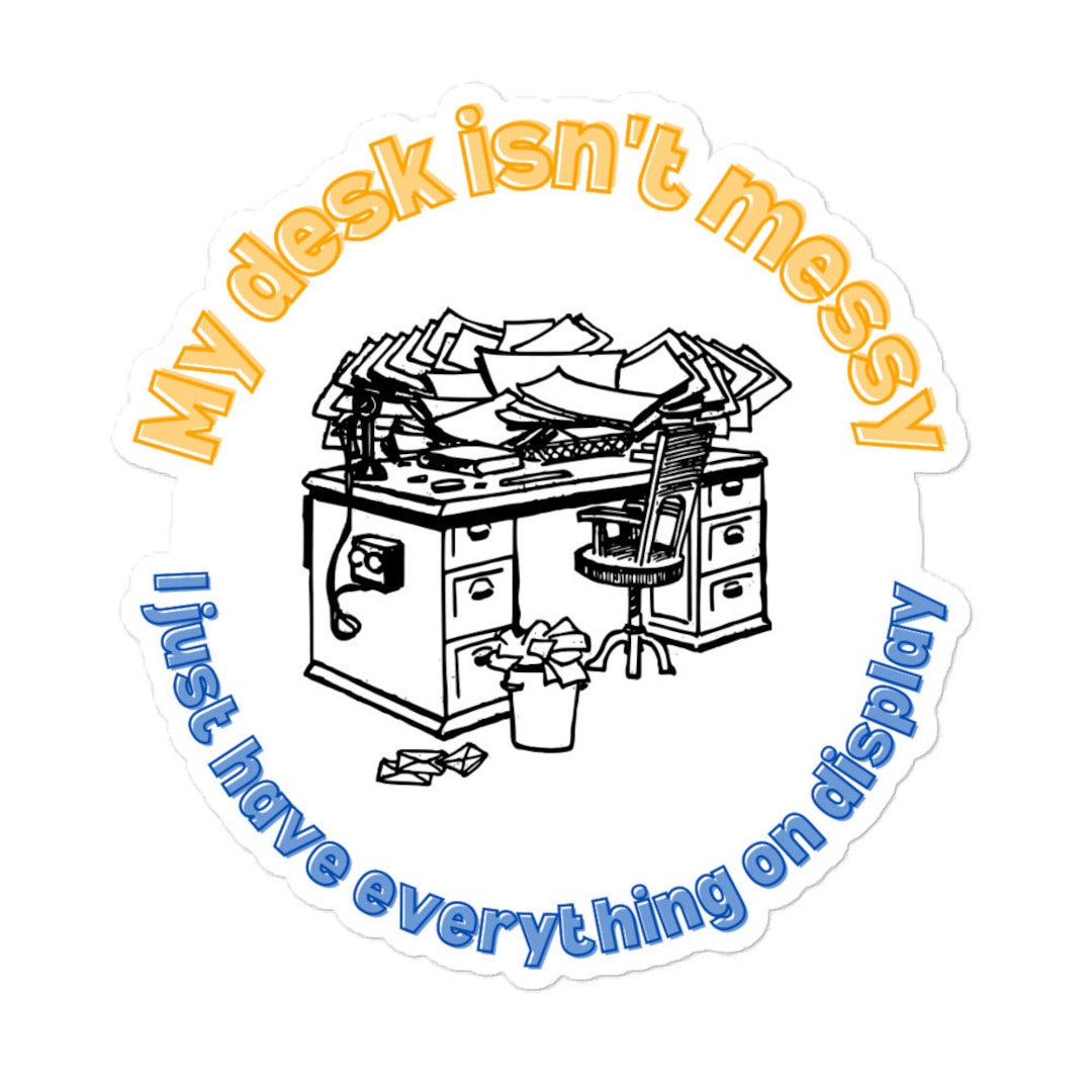 Sticker messy Desk - Etsy
