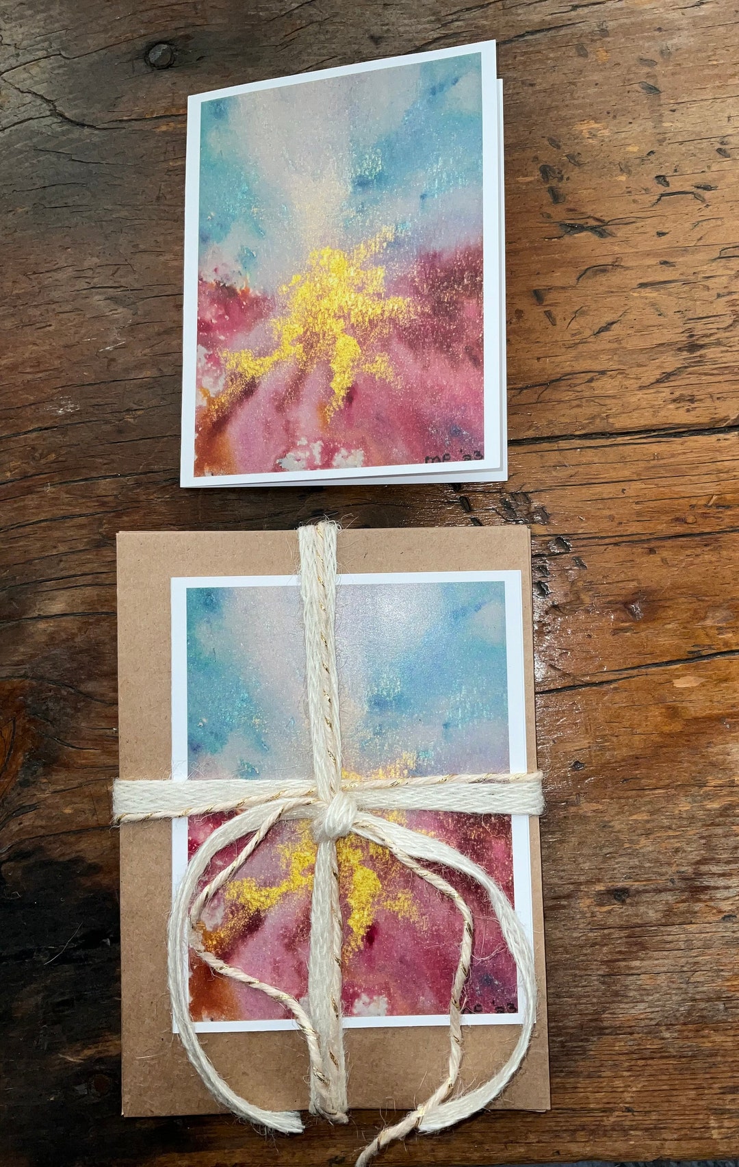 Blank Note Cards, Hand Painted Note Cards, Watercolor Note Cards, Set ...