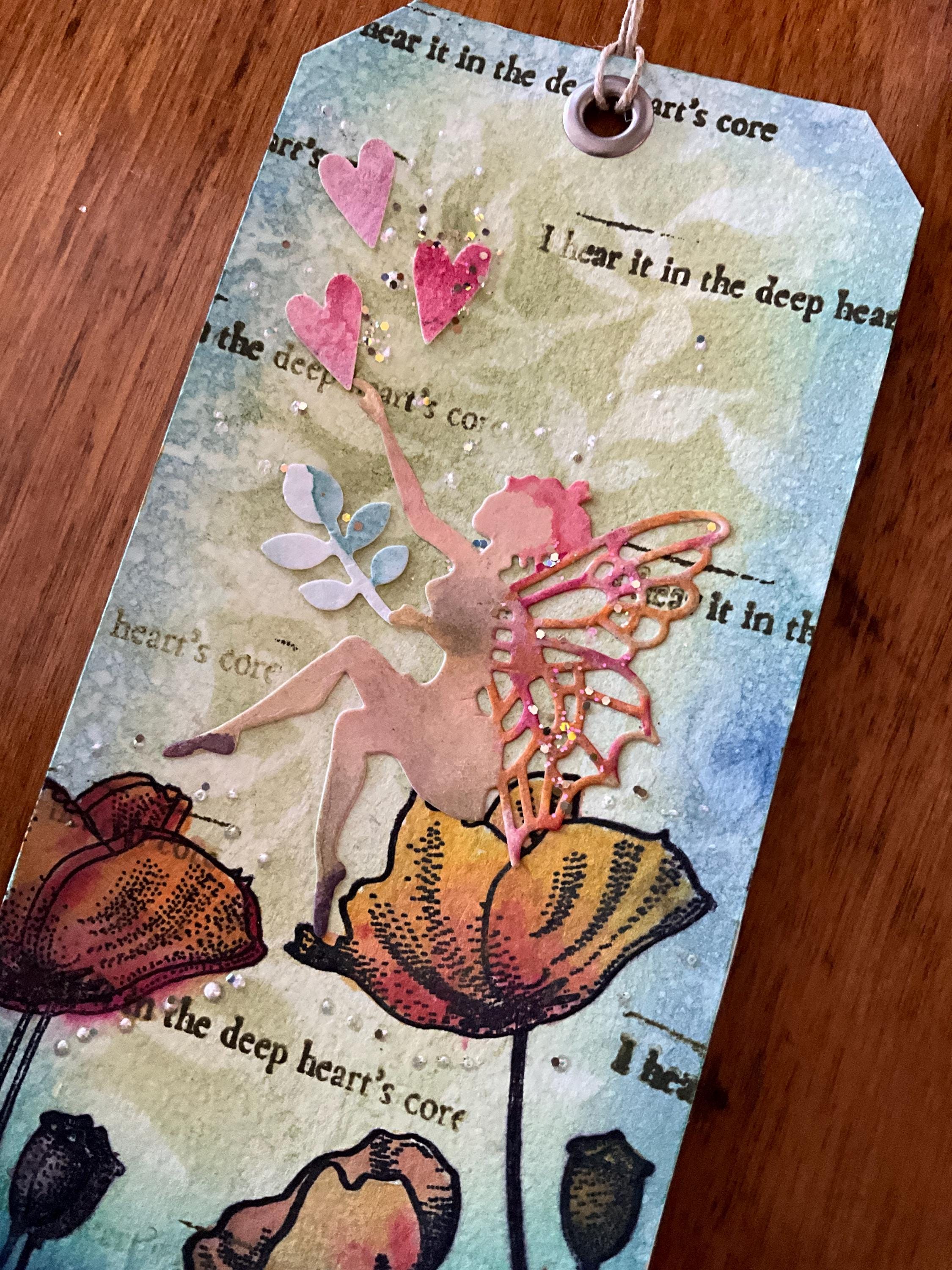 Handmade Fairy Gift Tags: Mixed Media Journal Embellishments - Etsy