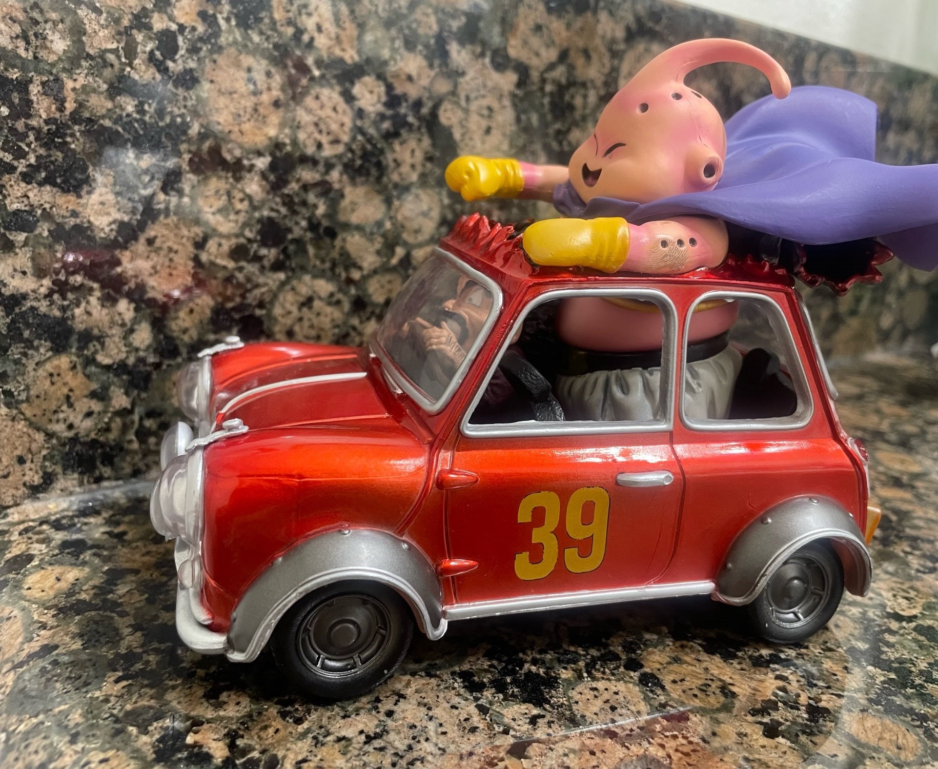 Fat Buu Action Figure Dragon Ball Anime Mr. Satan Drive Car Model Fan ...