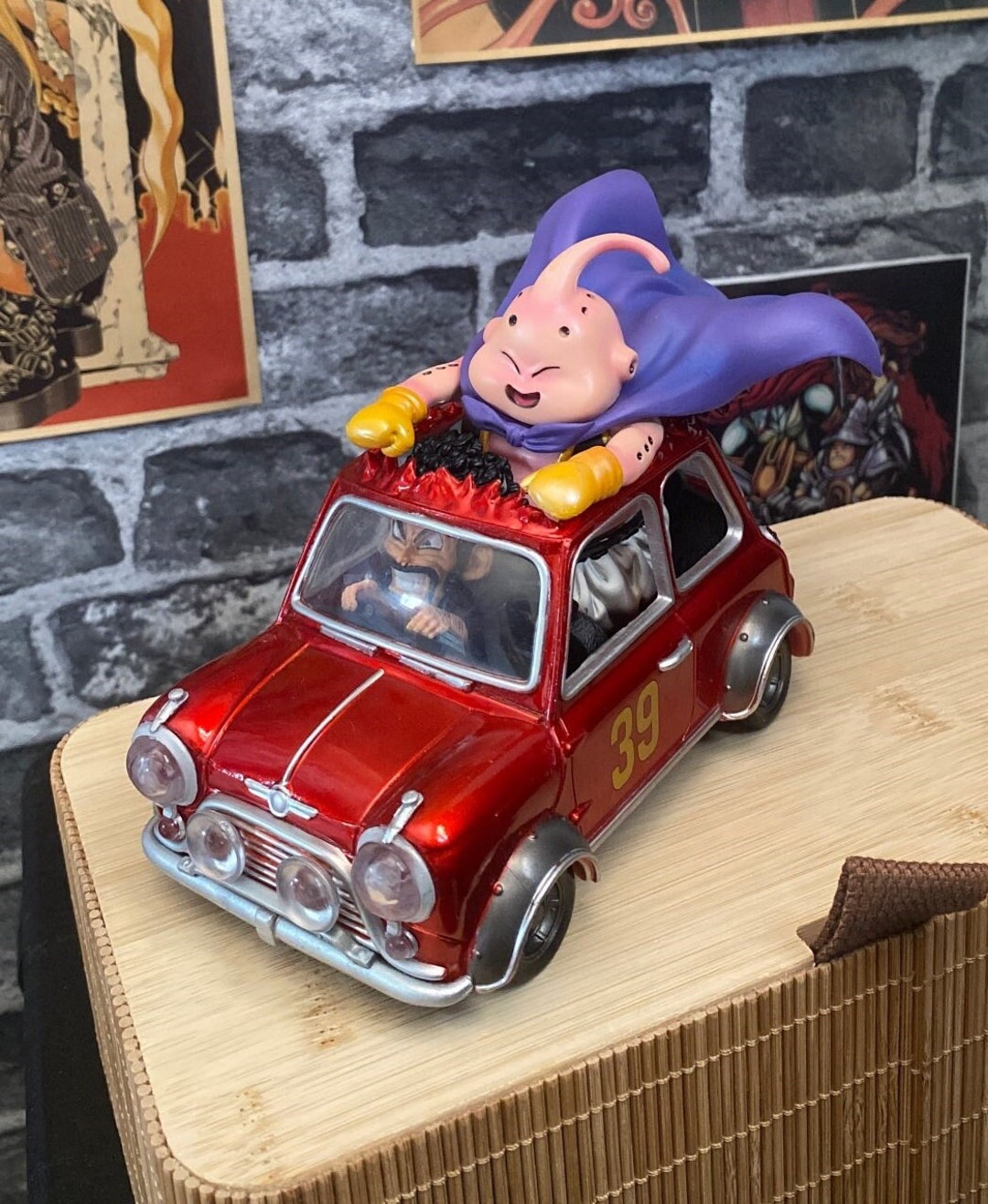 Fat Buu Action Figure Dragon Ball Anime Mr. Satan Drive Car Model Fan ...