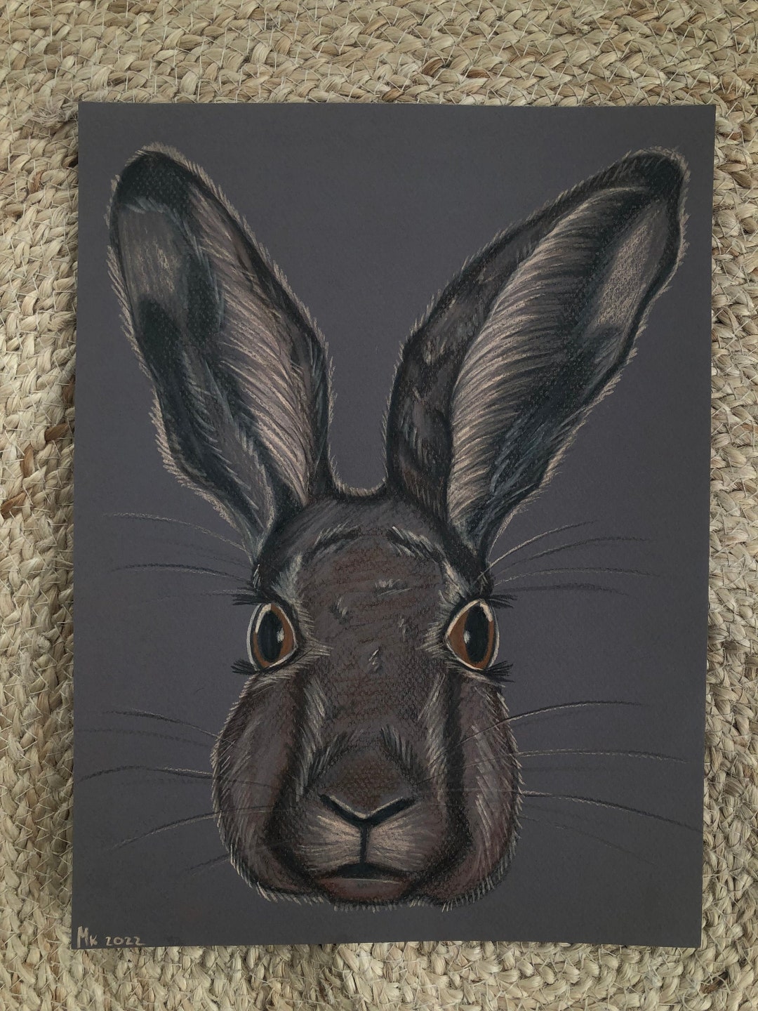 Rabbit House Portrait, Custom Bunny Portrait, Rabbit Portrait, Bunny ...