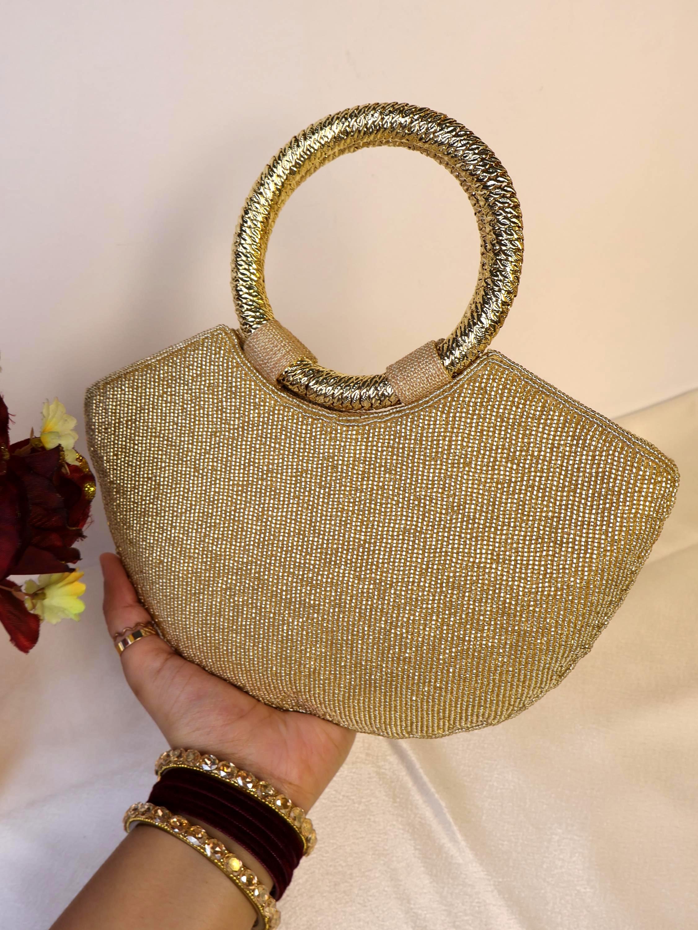 Gemstones Embellished Clutch Bag | Stone Studded Bridal Purse | Wedding ...