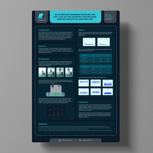 Research Poster Template Powerpoint for Scientific - Etsy
