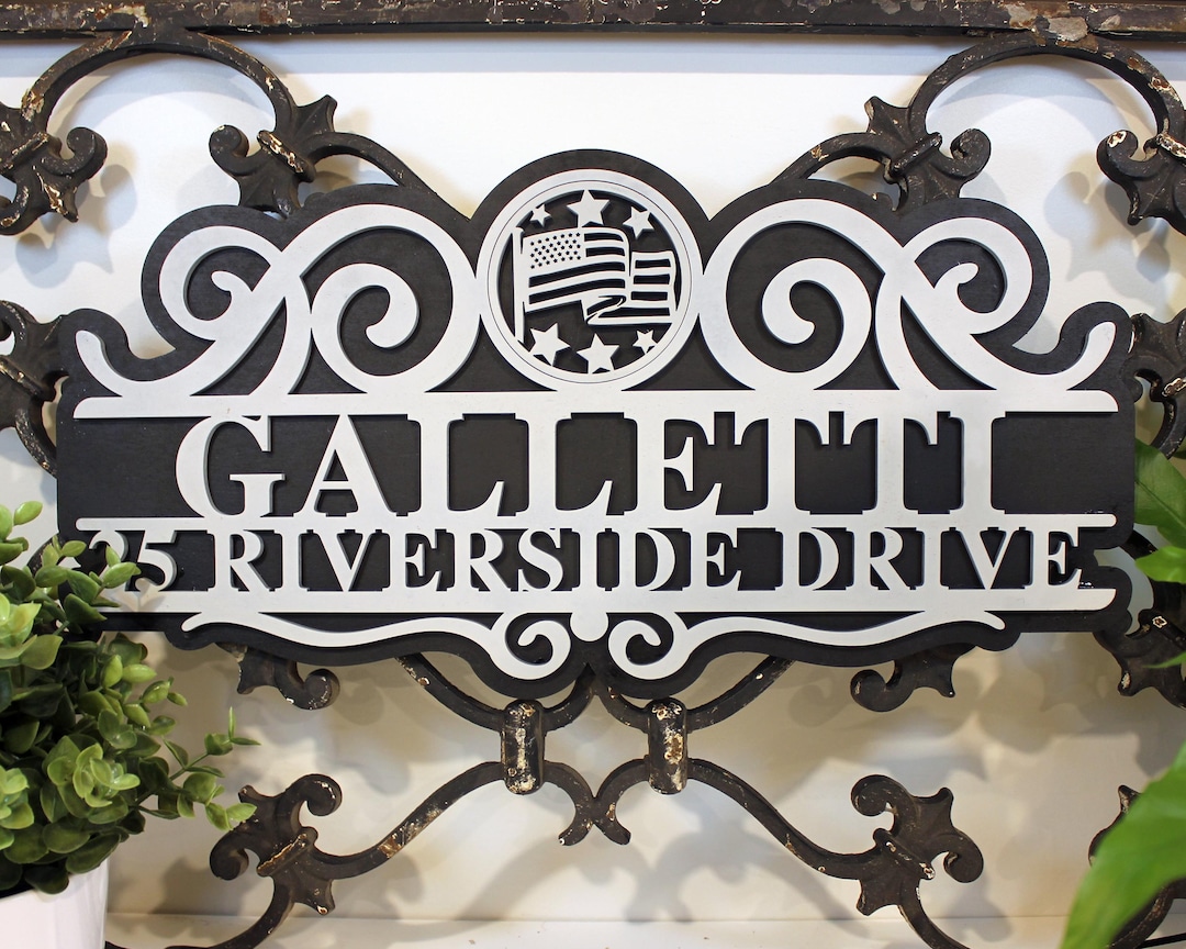 The Everything ADDRESS Name Porch Sign 127 Different Changeable Icons ...
